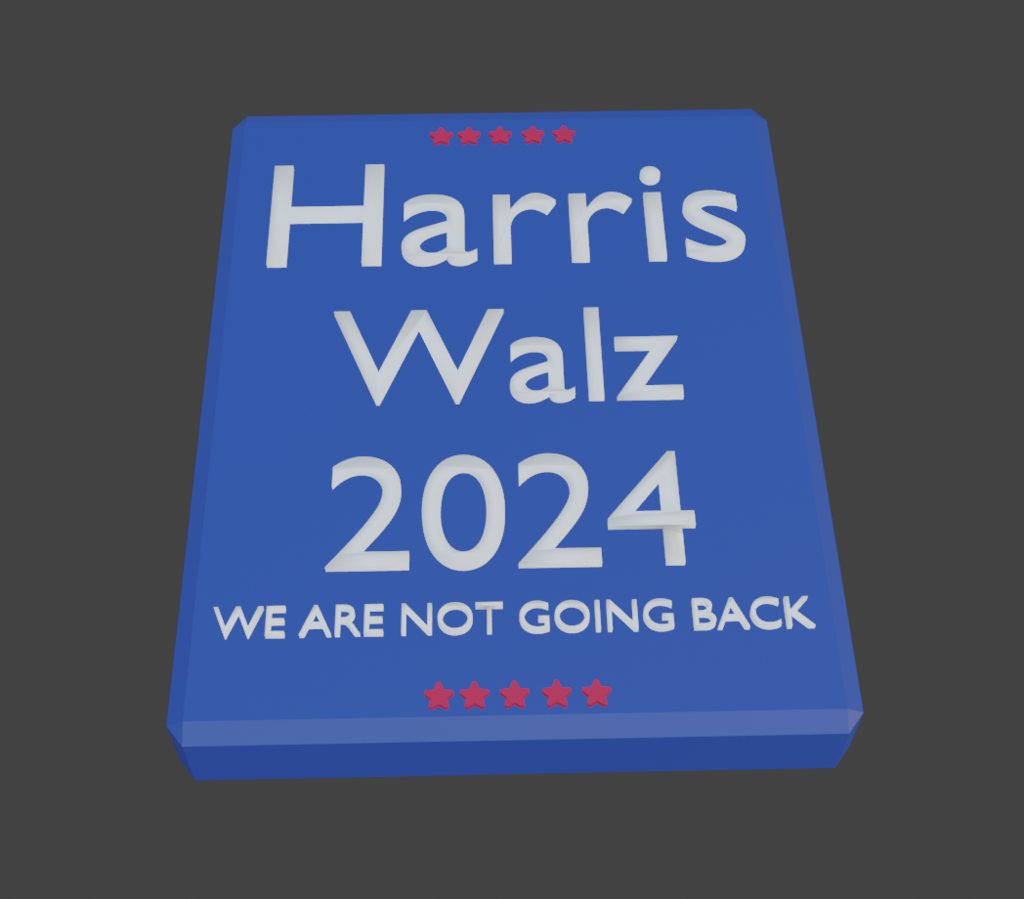 Kamala Harris 2024 Campaign sign by Bob | Download free STL model ...