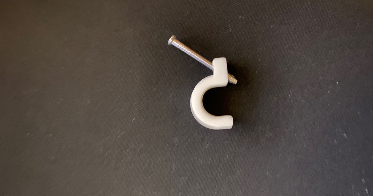 Extension Cord Wall Clip by WesAggie17 | Download free STL model ...