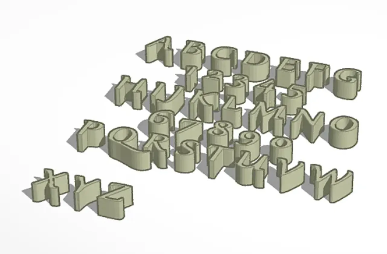 Pastry letters by Maciak10 | Download free STL model | Printables.com