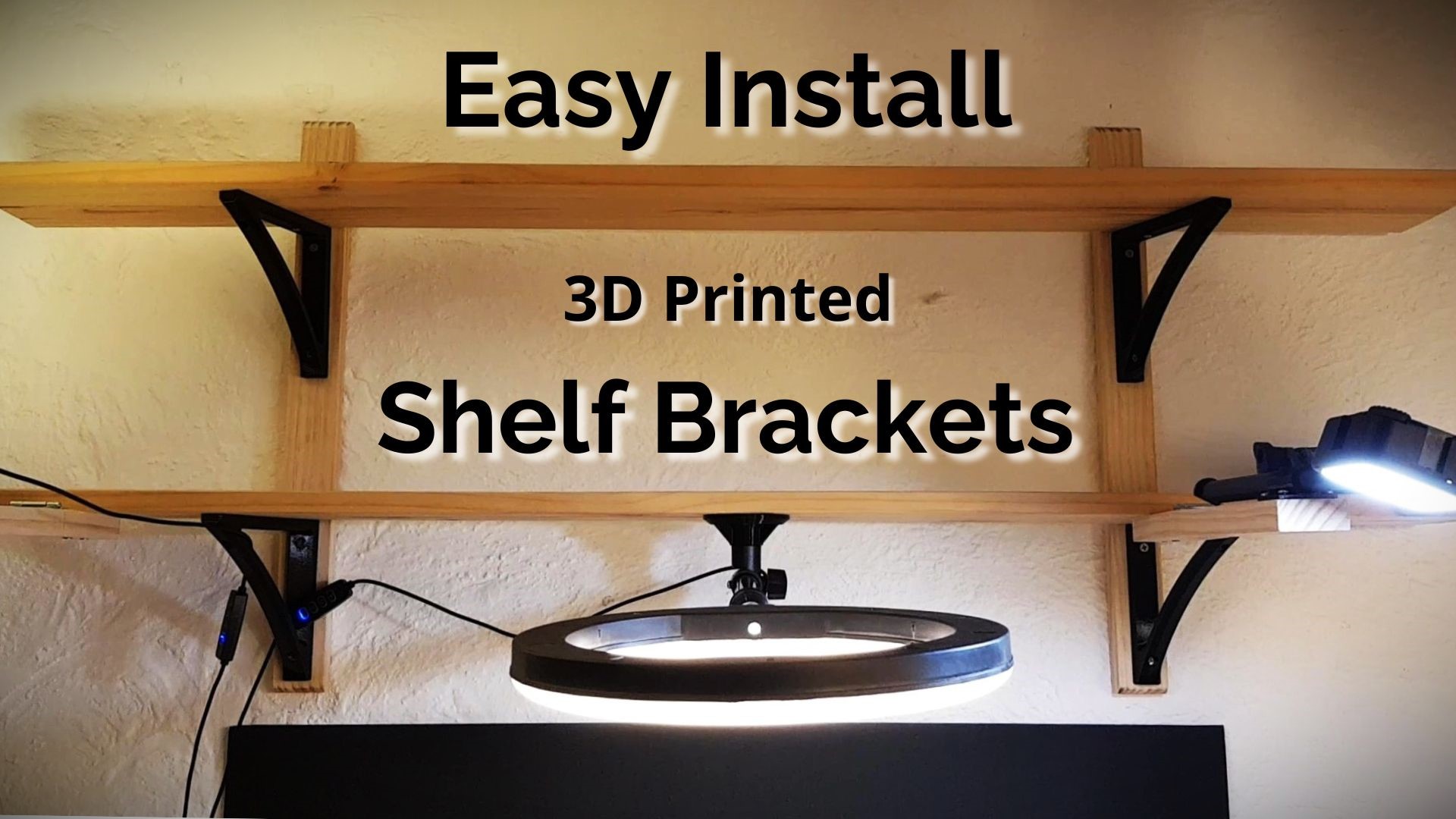Easier Install Shelf Bracket by Maker Mike | Download free STL model ...