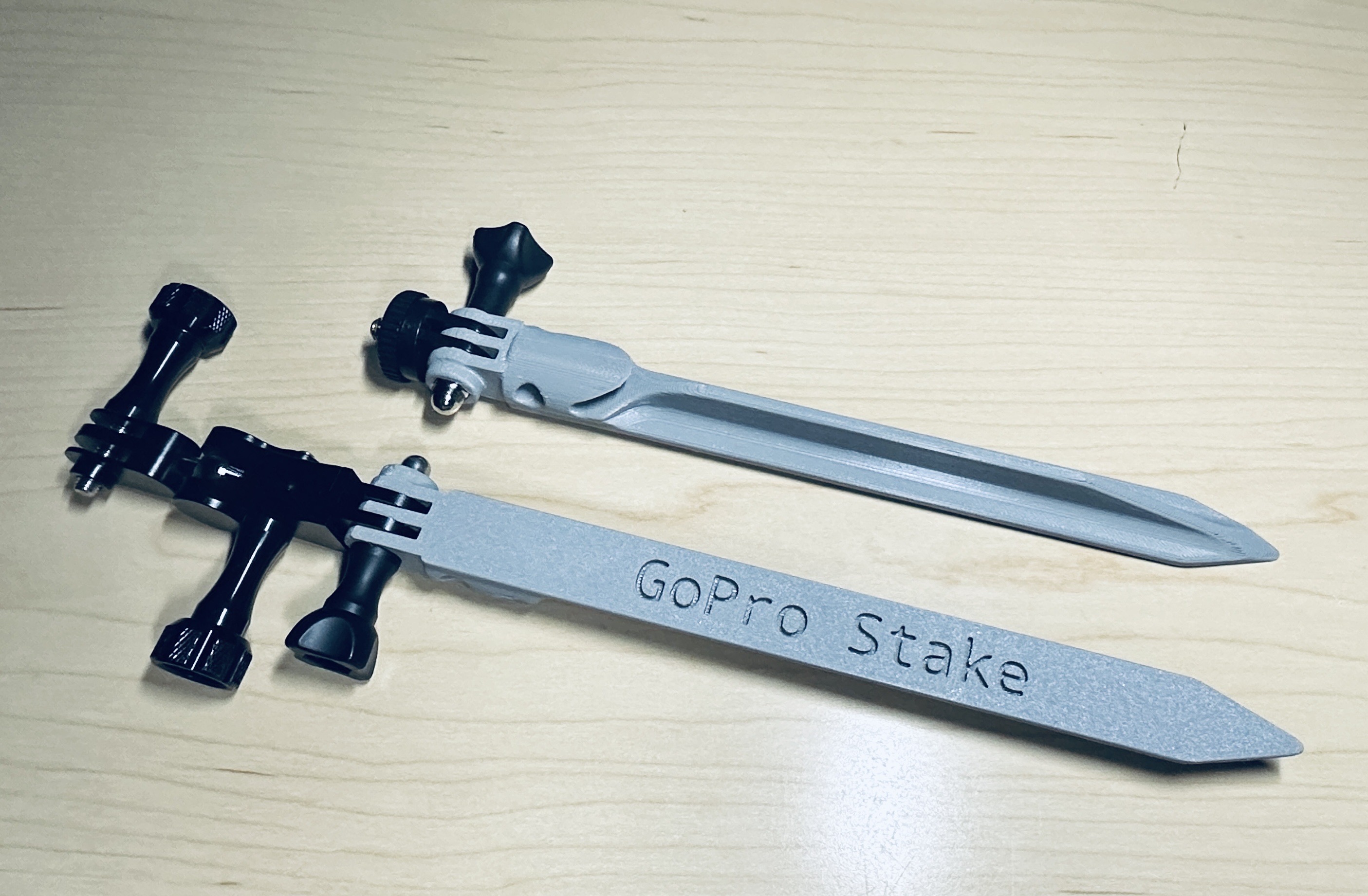 A simple GoPro Stake by CGo | Download free STL model | Printables.com