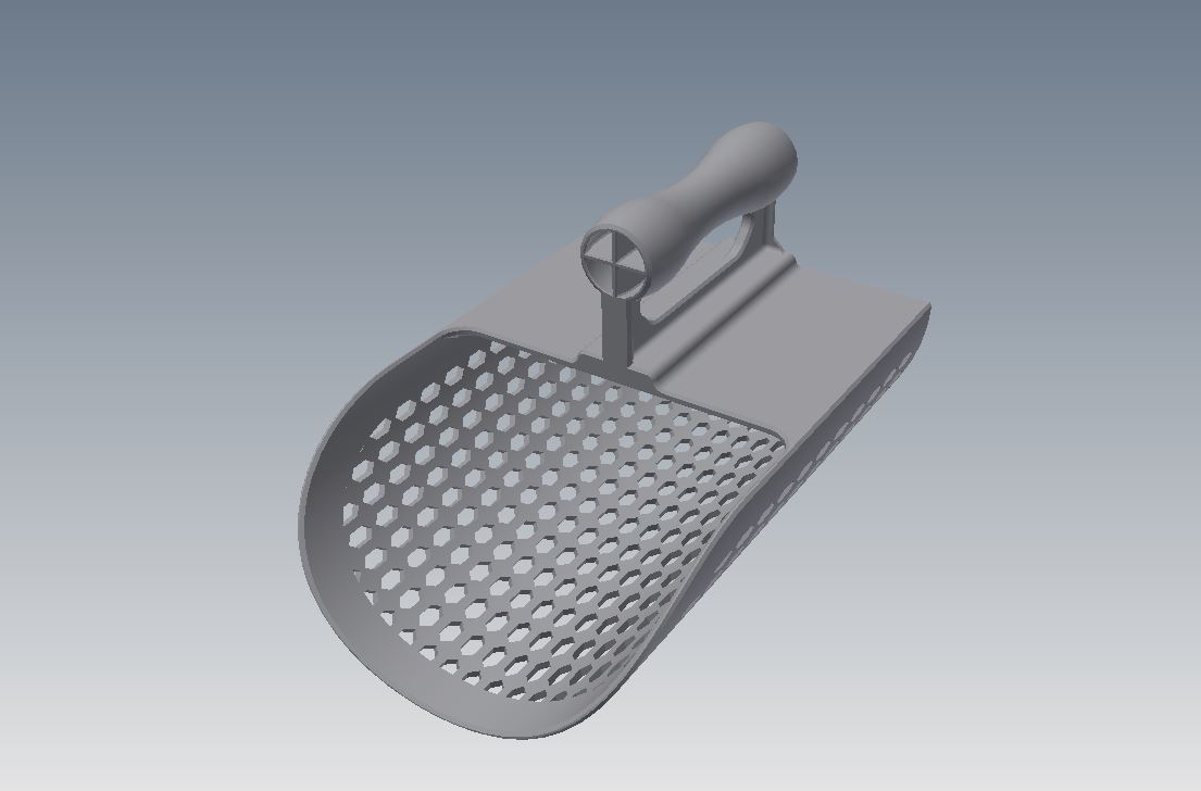 Sand scoop 130mm( about 5.1 inches) by Big Merona | Download free STL ...