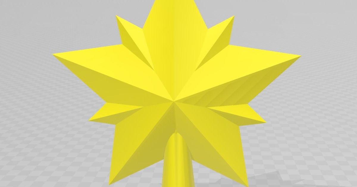 Tree Topper Star by MORON | Download free STL model | Printables.com