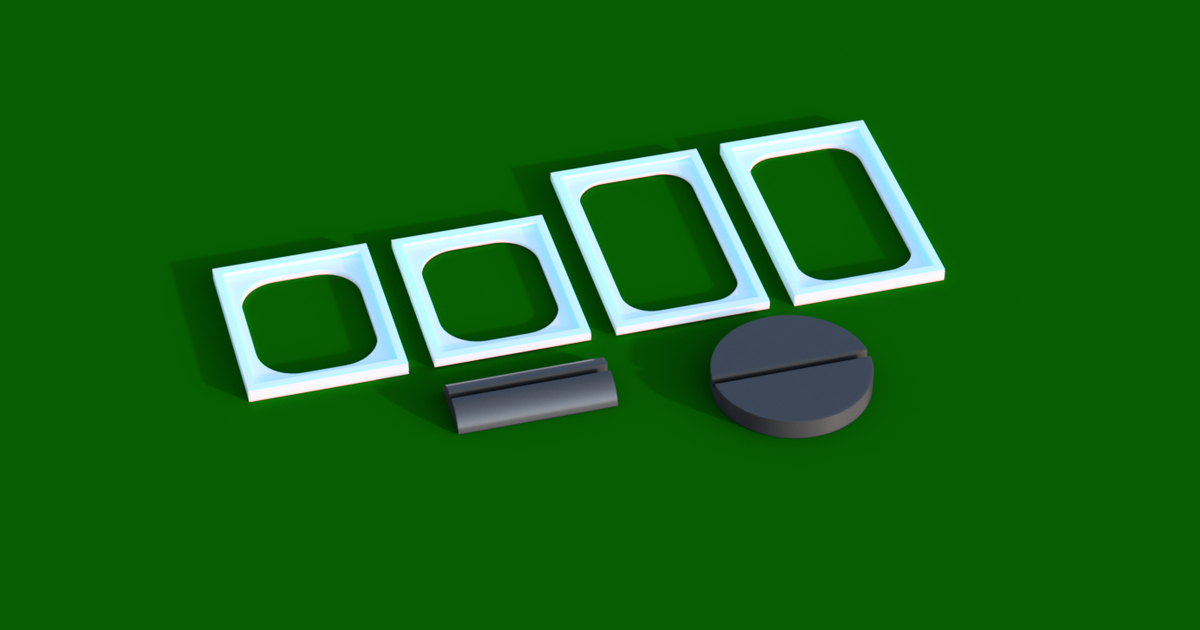 57MM Picture Frame & Stand (4:3, 16:9) by Kyrtap3D | Download free STL ...