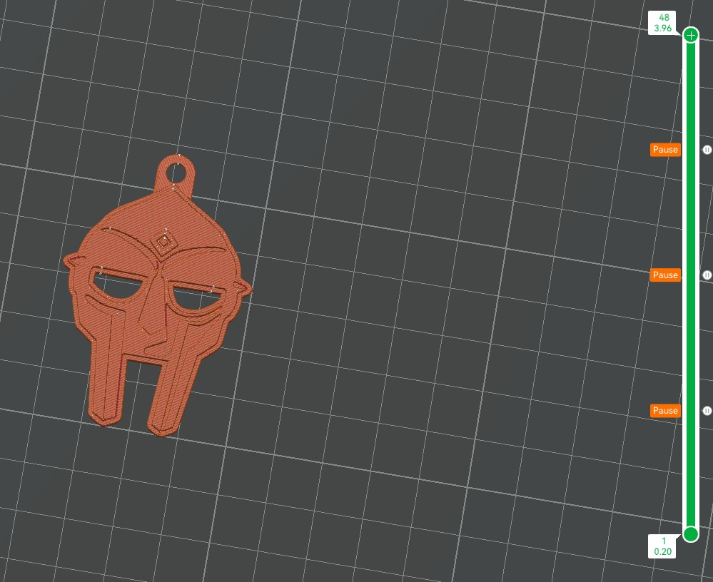 MF DOOM mask keychain by beaufor | Download free STL model | Printables.com