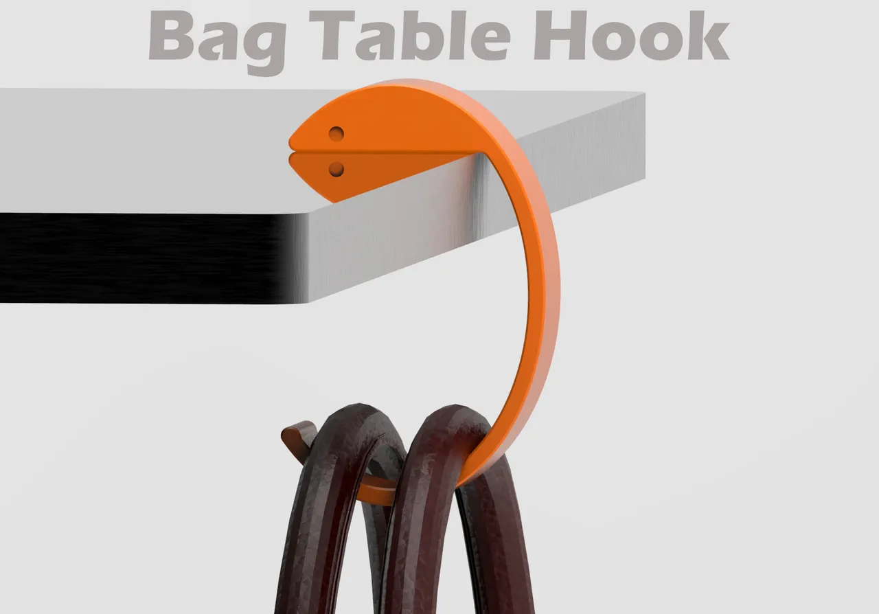 Bag Table Hook by VC Design | Download free STL model | Printables.com