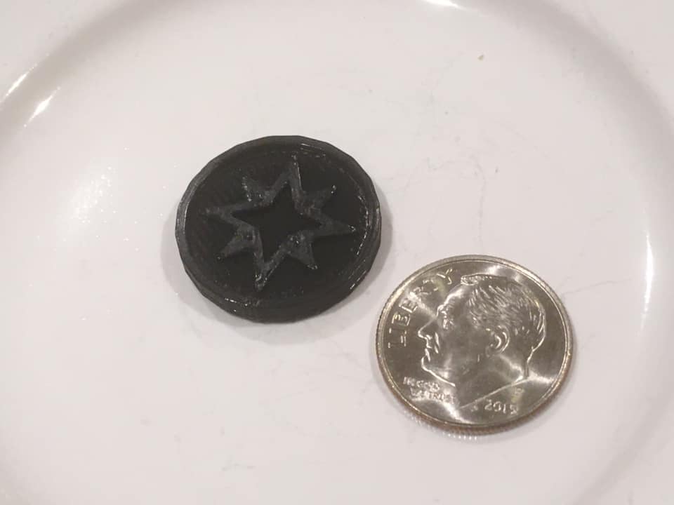 Quaker Star Coin by DocMyers | Download free STL model | Printables.com