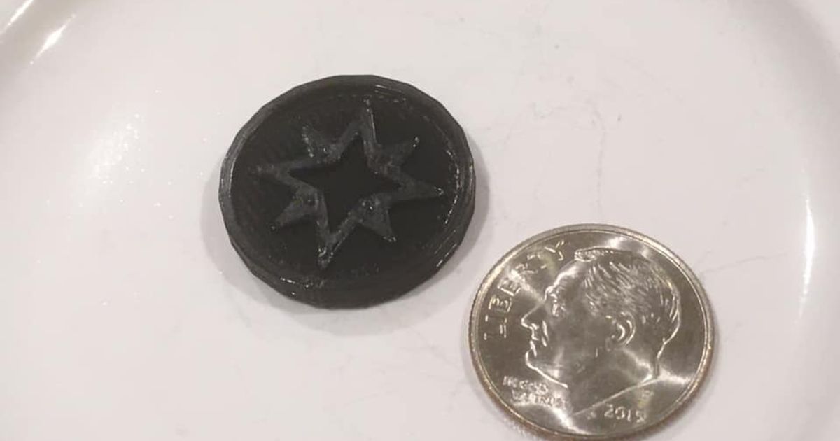 Quaker Star Coin by DocMyers | Download free STL model | Printables.com