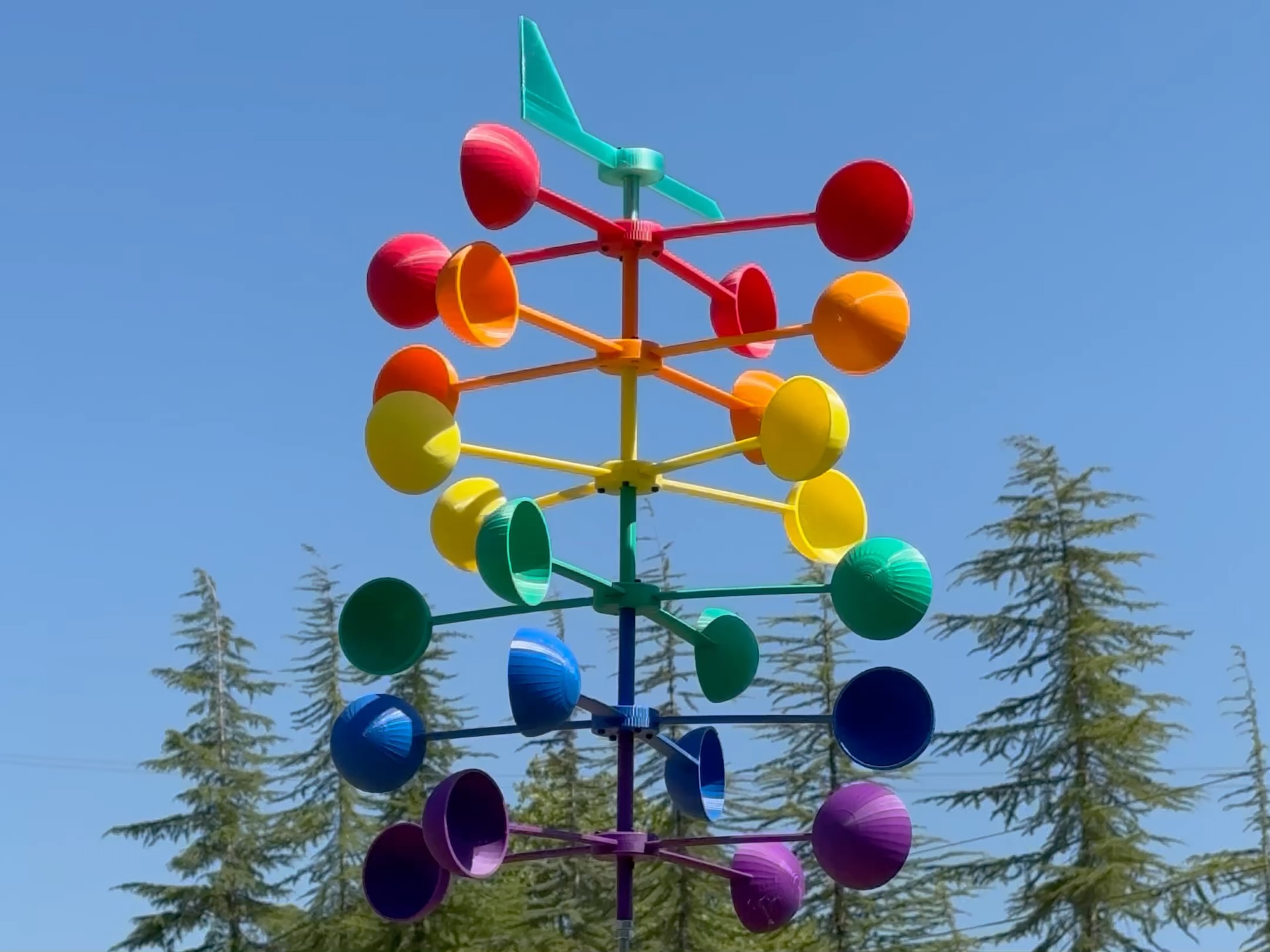 Modular Rainbow Wind Spinner (large) by John Pettitt | Download free ...