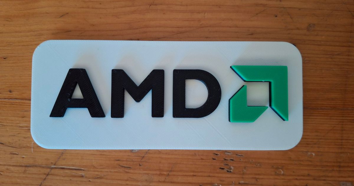 AMD logo by LukasZu3D | Download free STL model | Printables.com