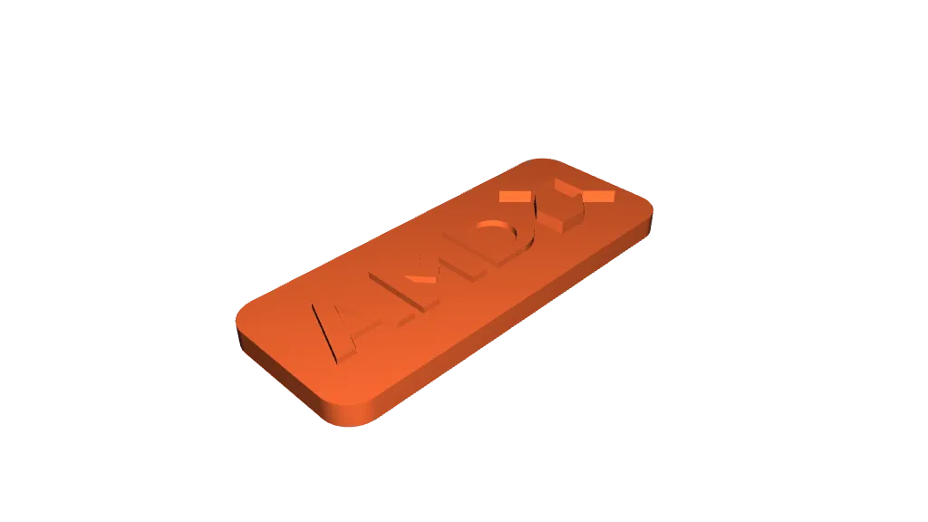 AMD logo single extruder by LukasZu3D | Download free STL model ...