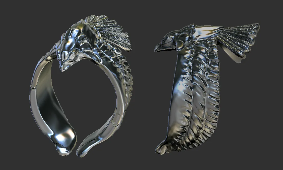 Free Eagle Ring by FilliFuu | Download free STL model | Printables.com