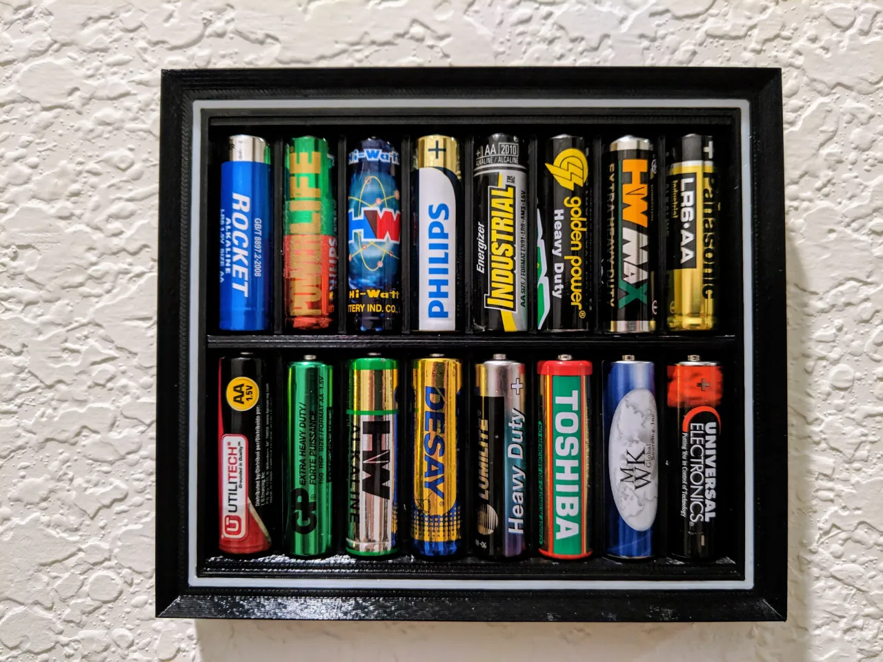 AA Battery Display Frame by nullgel | Download free STL model ...