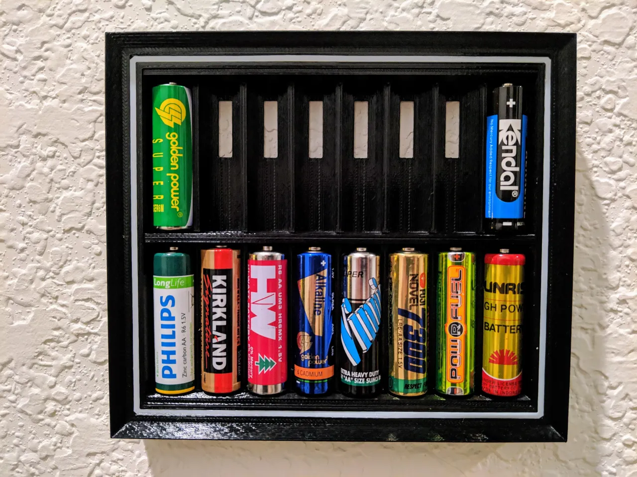 AA Battery Display Frame by nullgel | Download free STL model ...