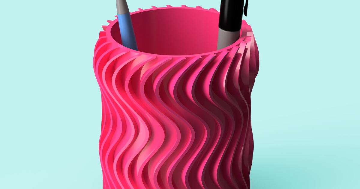 Swirling Ribs Vase by Form 3D | Download free STL model | Printables.com