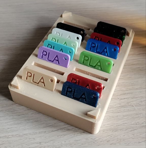 Filament Color Swatch Box by asdf42 | Download free STL model ...