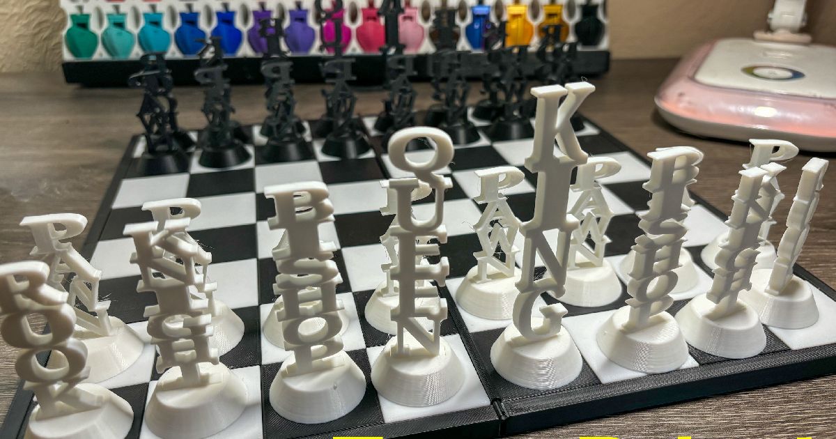 Word Chess! The Perfect Chess Set to Learn! par WeirdPrintsPgh ...