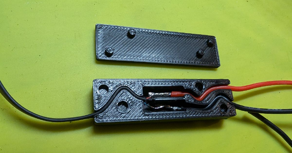 Flat audio wire splice strain relief by Billiam | Download free STL ...