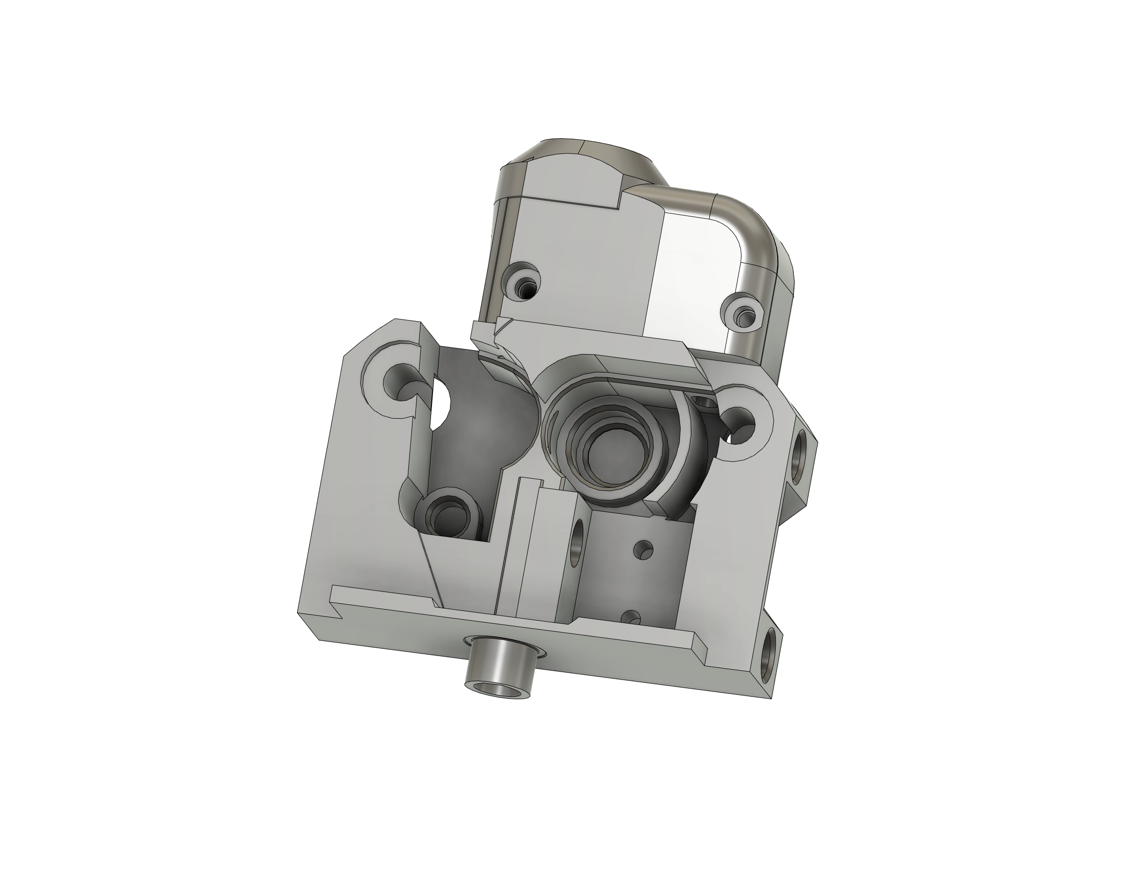 Custom sprite housing extruder with integrated toolhead and runout ...