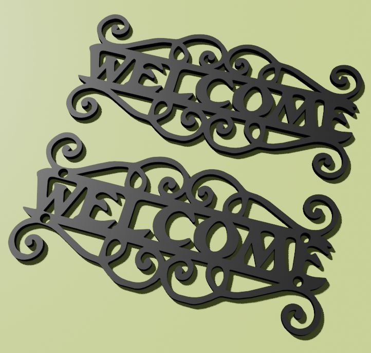 Welcome by Milinje | Download free STL model | Printables.com