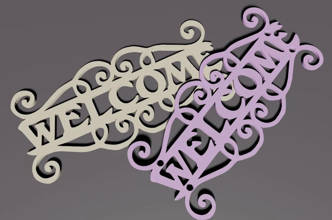 Welcome by Milinje | Download free STL model | Printables.com