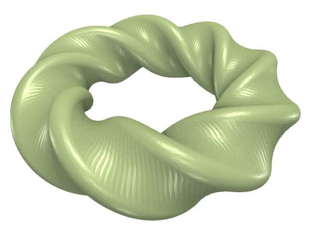 Swirl, Möbius, Oloid, Anti Oloid (OpenSCAD) by Stone Age Sculptor ...