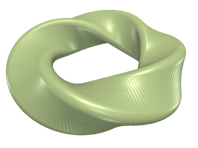 Swirl, Möbius, Oloid, Anti Oloid (OpenSCAD) by Stone Age Sculptor ...