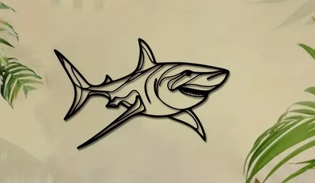 Shark - wall art by klimoma | Download free STL model | Printables.com