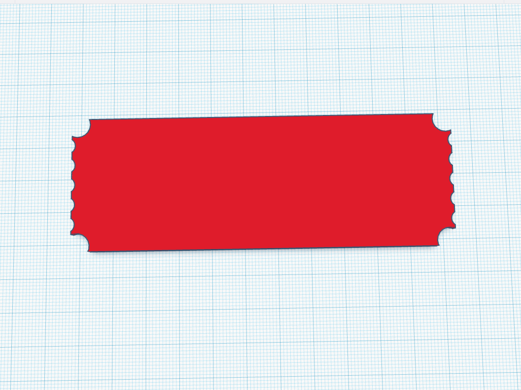 Ticket Template por W5AUG | Descargar modelo STL gratuito | Printables.com