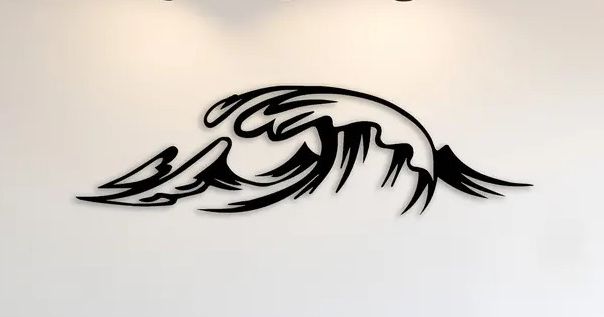 Sea wave - wall art by klimoma | Download free STL model | Printables.com