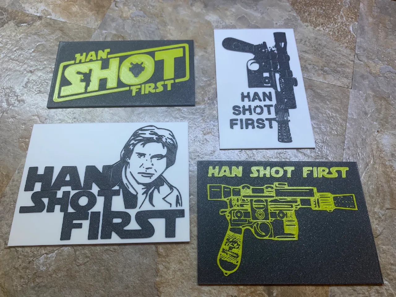 Han Shot First Signs by W5AUG | Download free STL model | Printables.com