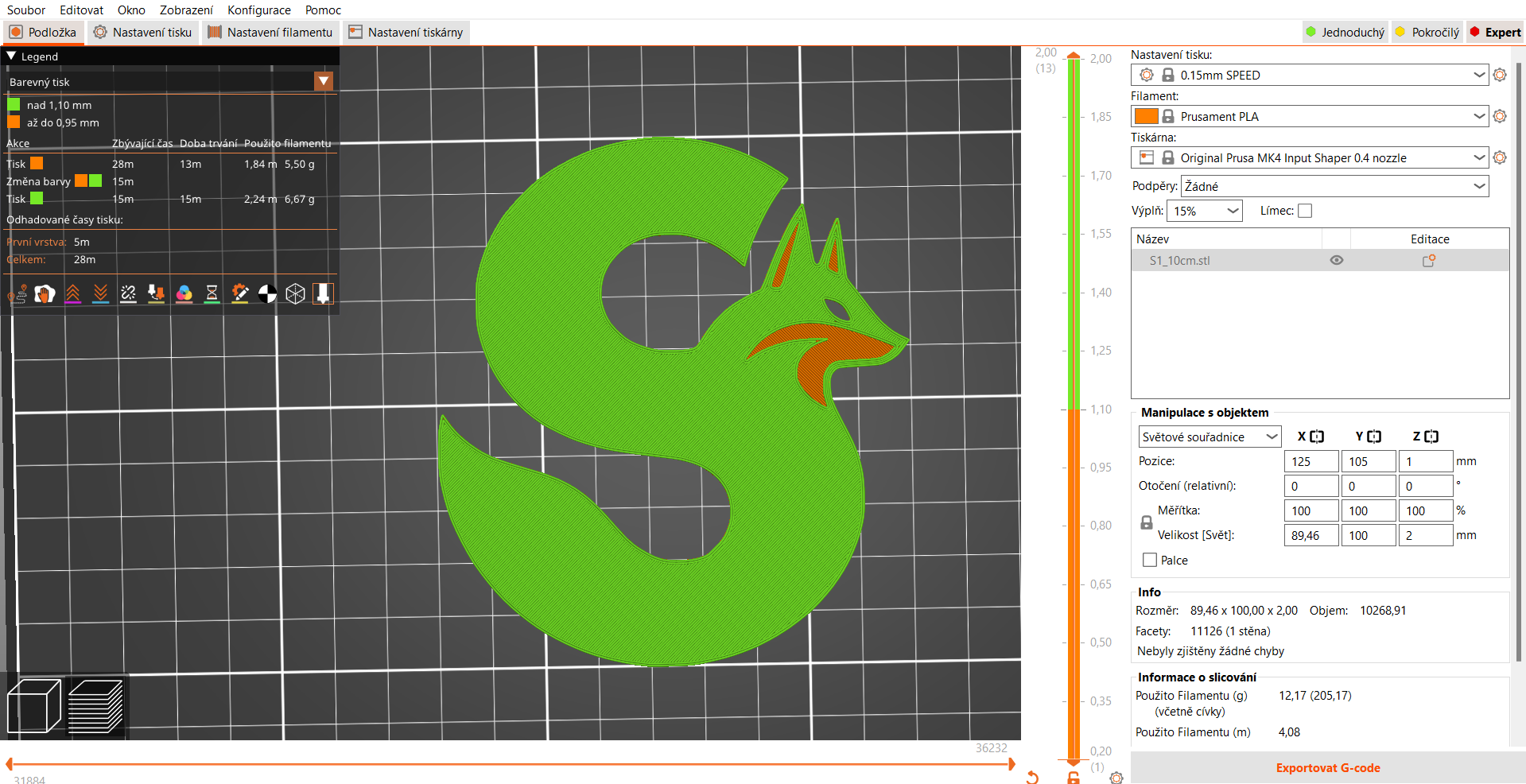 Fox alphabet: Letter S (version 1) by Nina Máčová | Download free STL ...