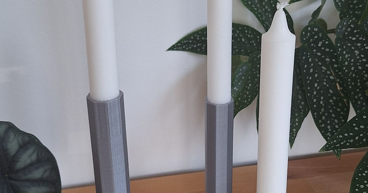 Parametric Candle Holder by Ander | Download free STL model ...
