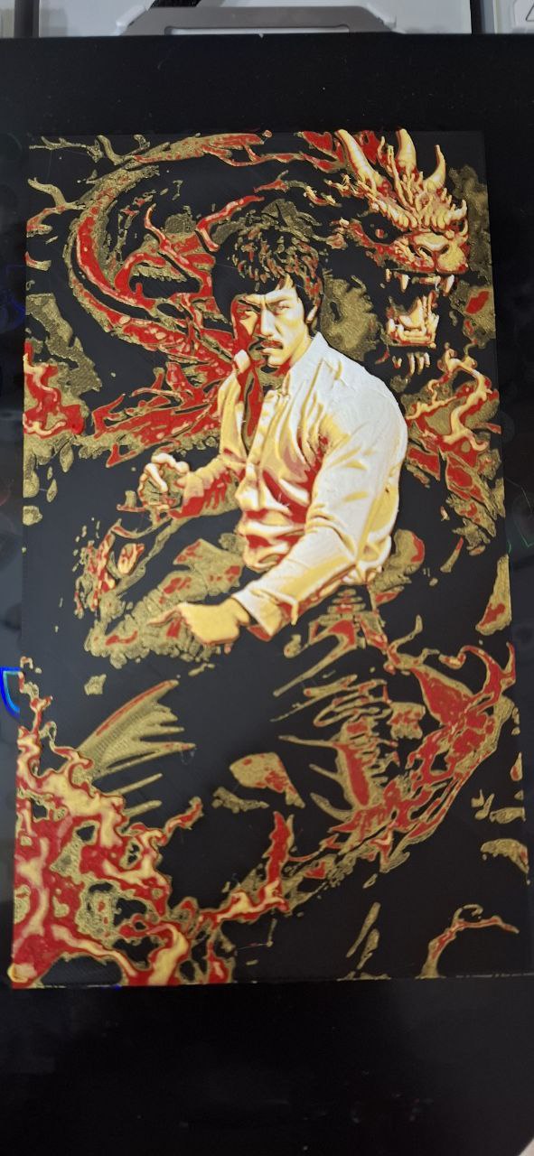 bruce lee hueforge by jorge roberto alonso | Download free STL model ...