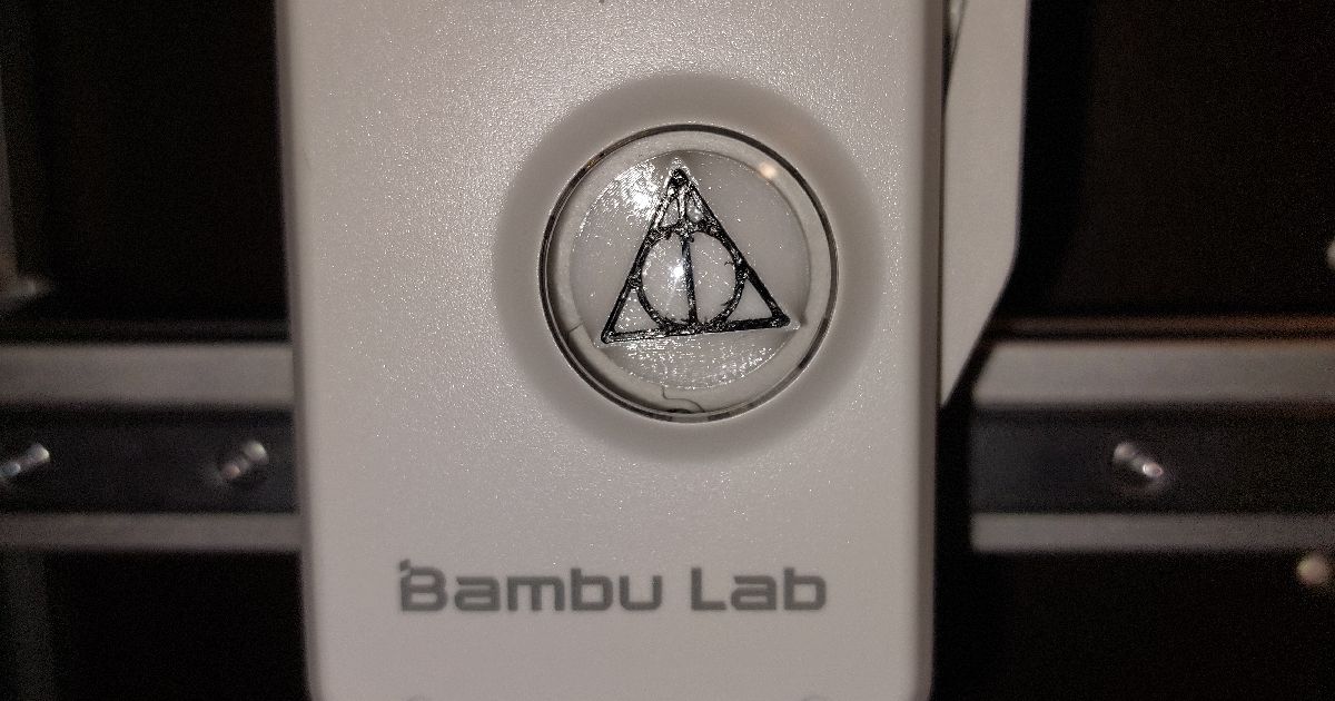 Bambu A1 Extruder wheel / gear Harry Potter Deathly Hallows by dark_phoenix | Download free STL ...