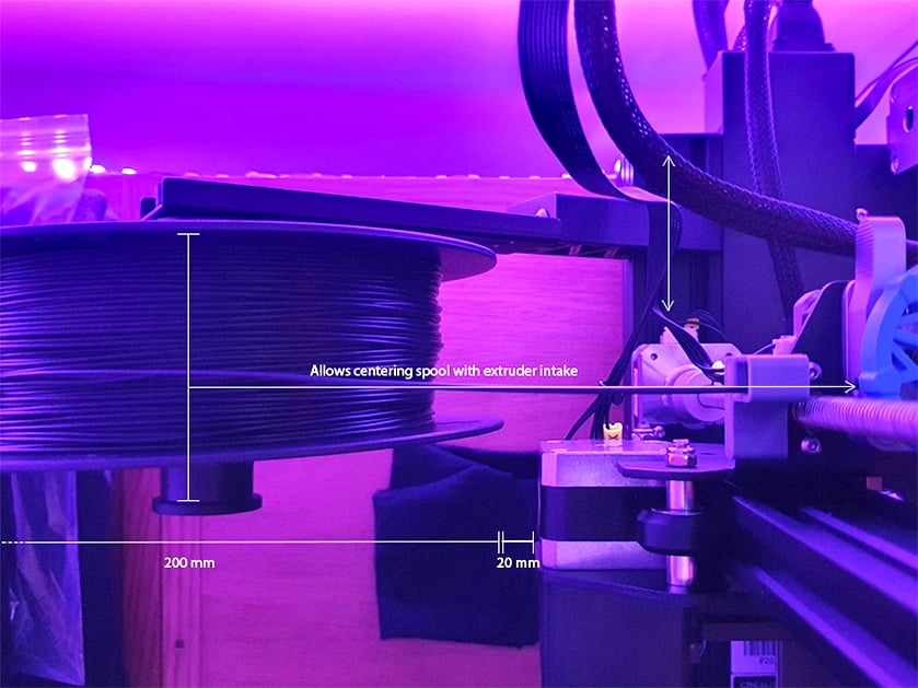 Ender 3 V2 Side Spool Holder by FONSWERKS | Download free STL model ...