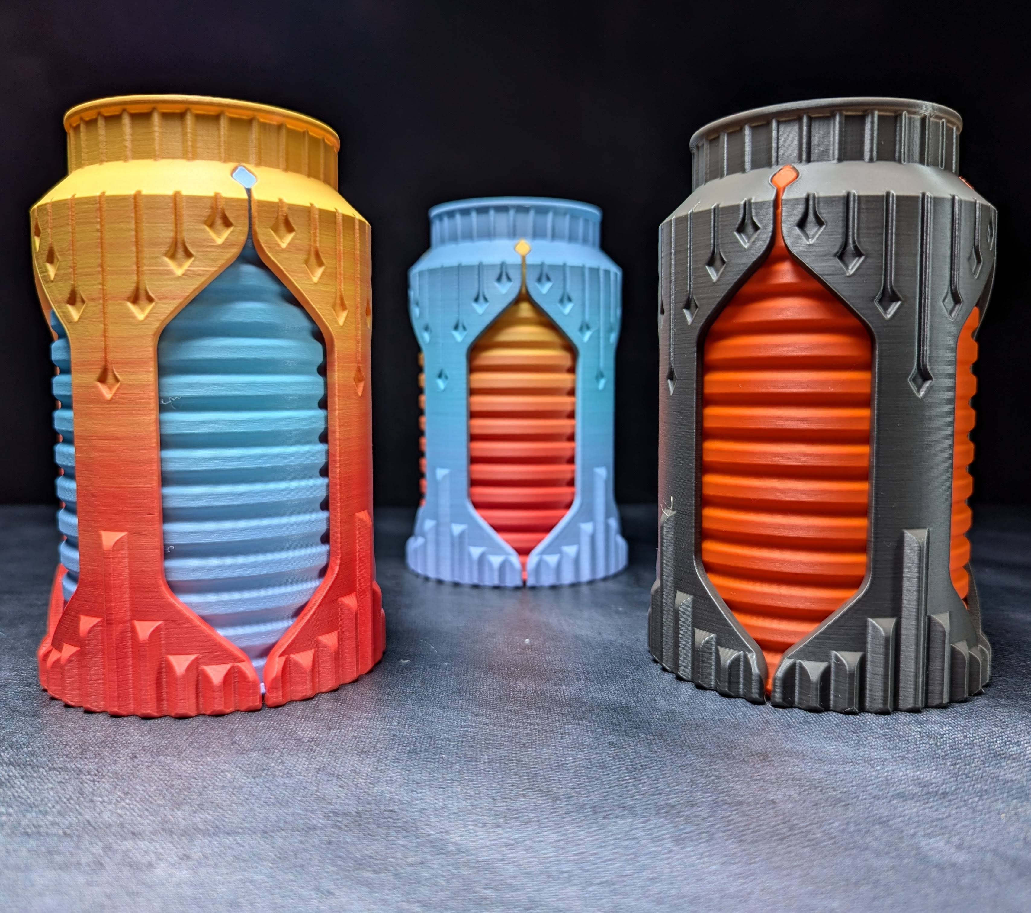 Corrugation Flask - Vase Mode Assembly! by Clockspring | Printables Store