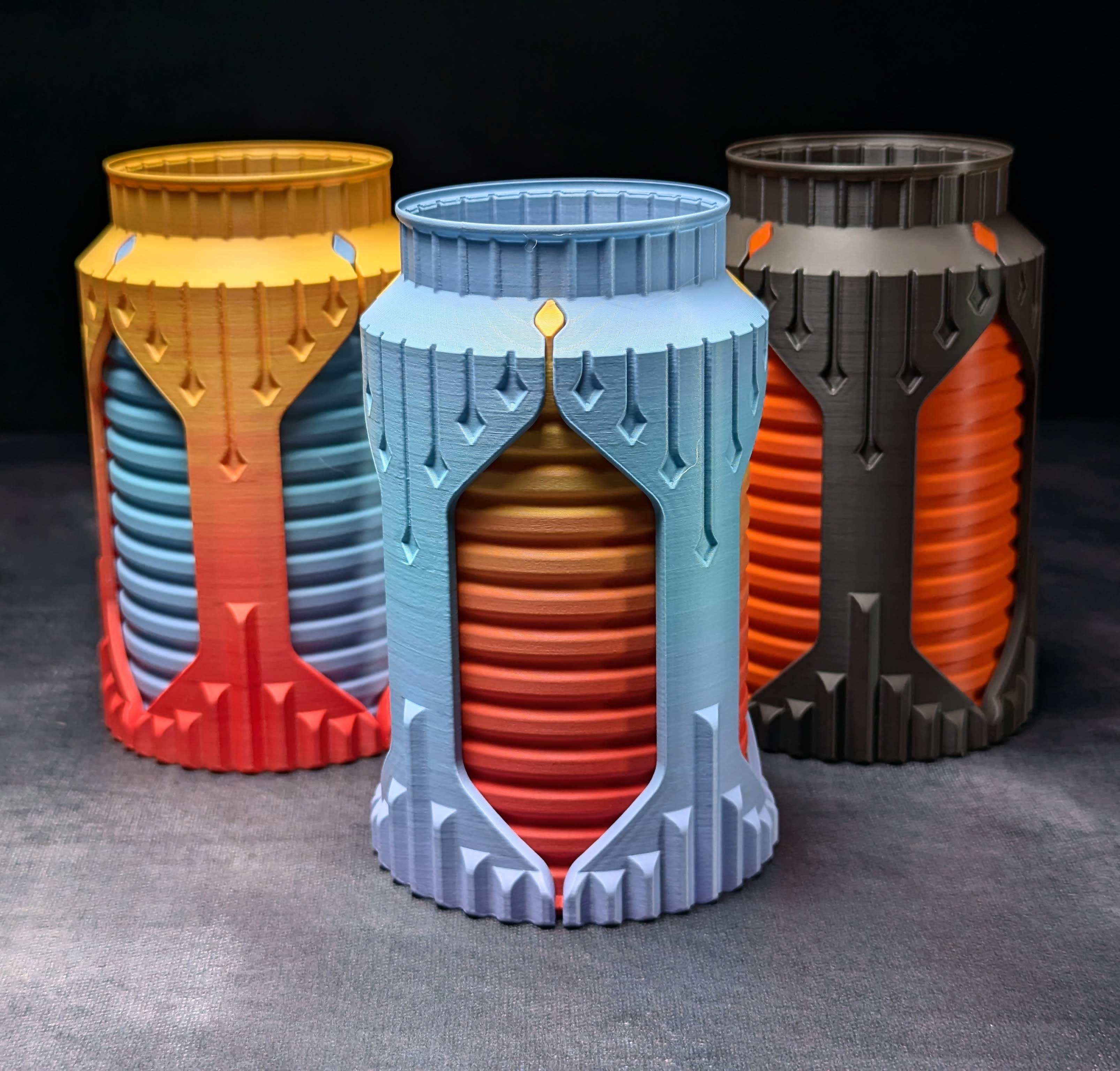 Corrugation Flask - Vase Mode Assembly! by Clockspring | Printables Store