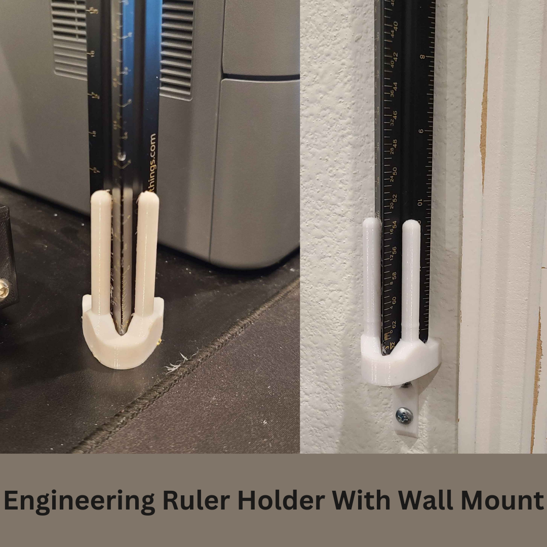 Engineering Scale Ruler Holder With Wall Mount by Michael K. | Download ...