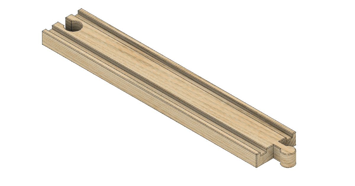 Brio Compatible Standard "D" Straight Track by Print A Train | Download ...