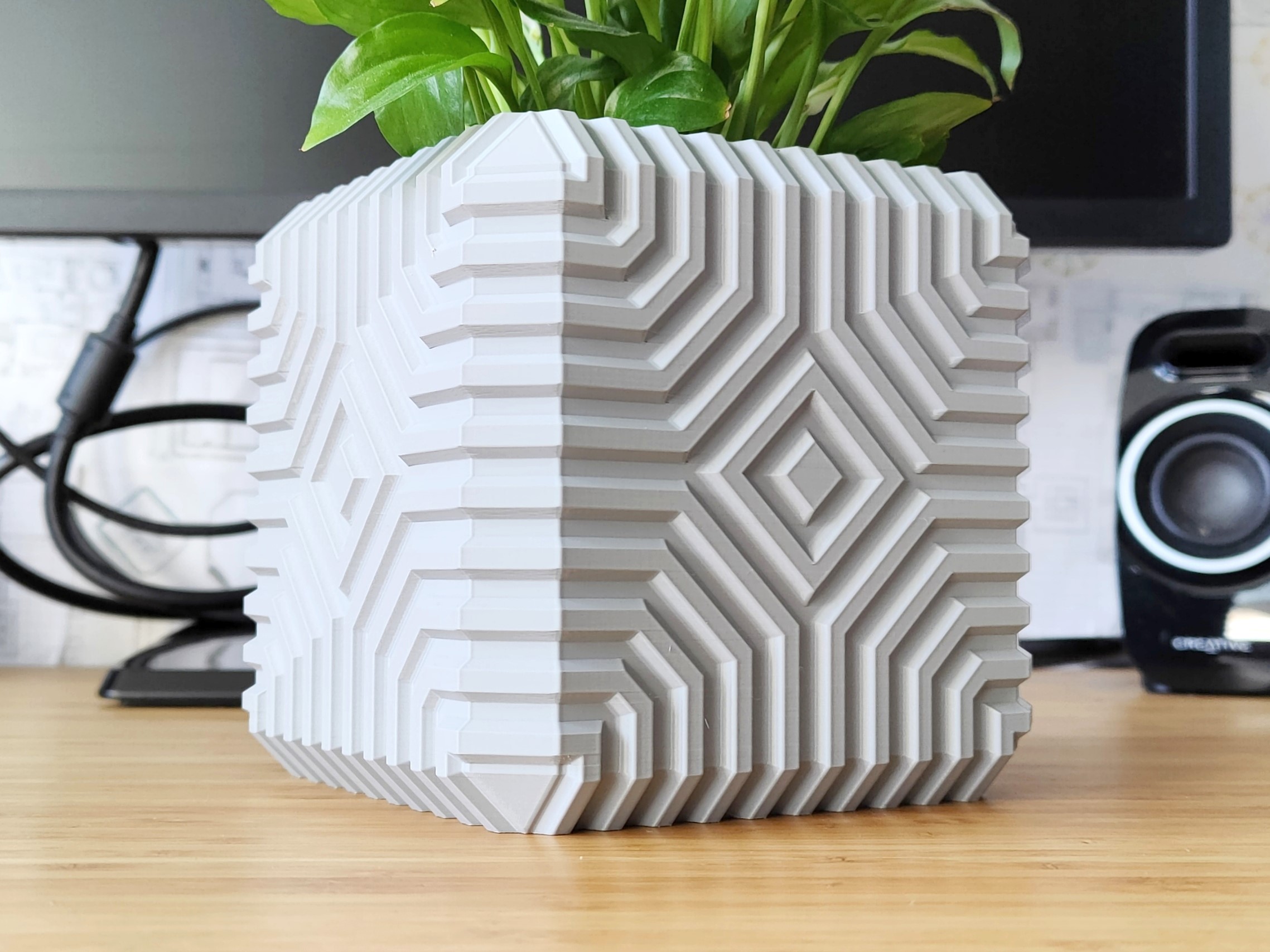 Ancient Cube Plant pot and Planter - Vase mode design by SASSy Design ...