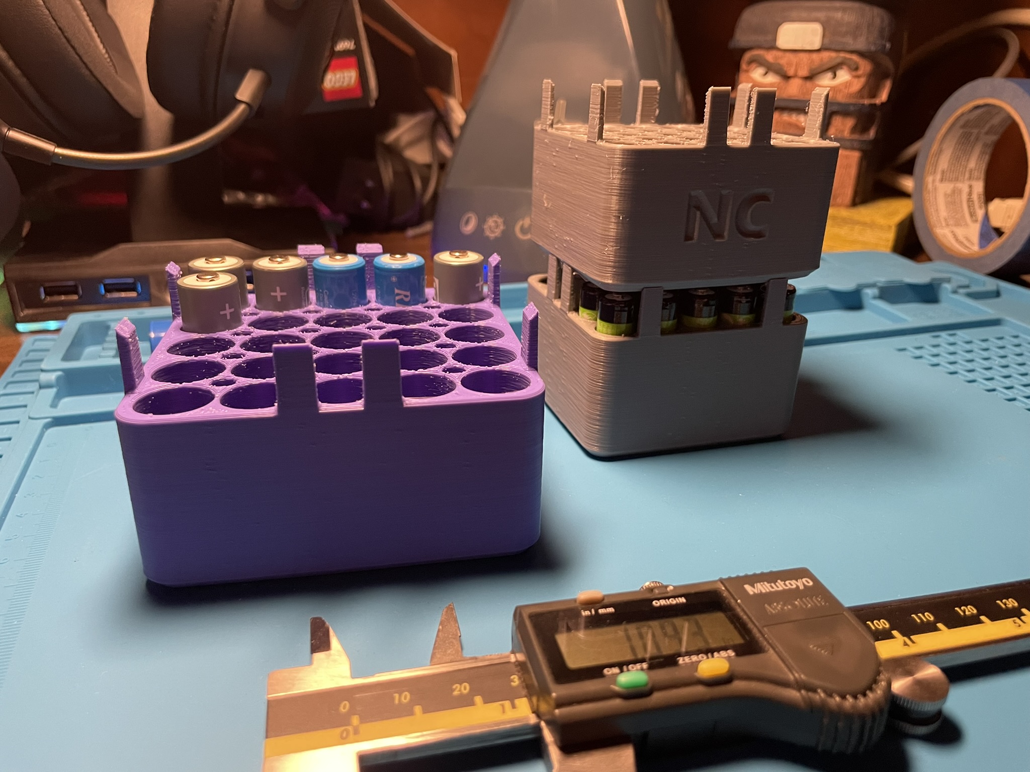 Stackable AA and AAA Battery Boxes by Wendell Shrewsbury | Download ...