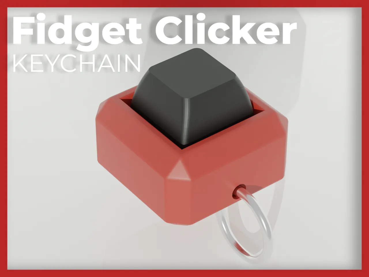 Fidget Clicker Keychain by xik | Download free STL model | Printables.com