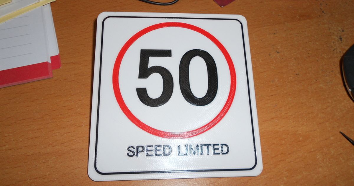 50th Birthday Sign (MMU version) by Bazzalight | Download free STL ...