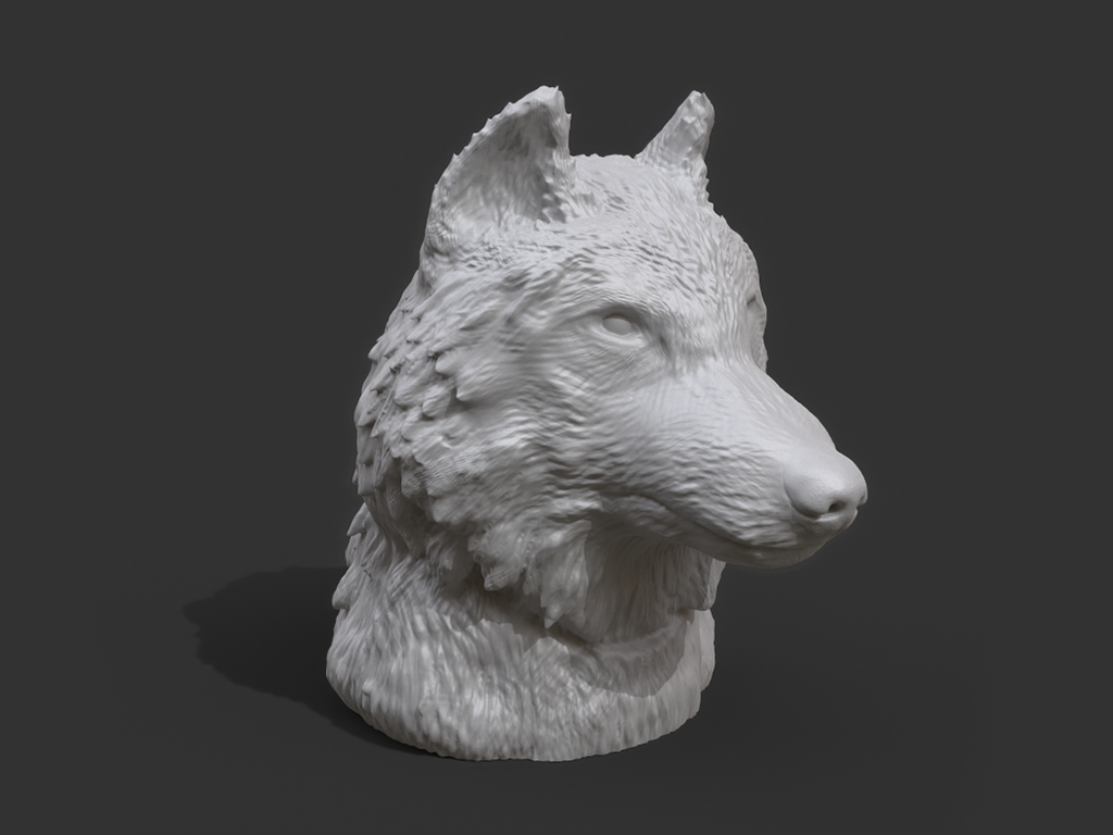 Wolf Head by Forged Claws Studio | Download free STL model | Printables.com