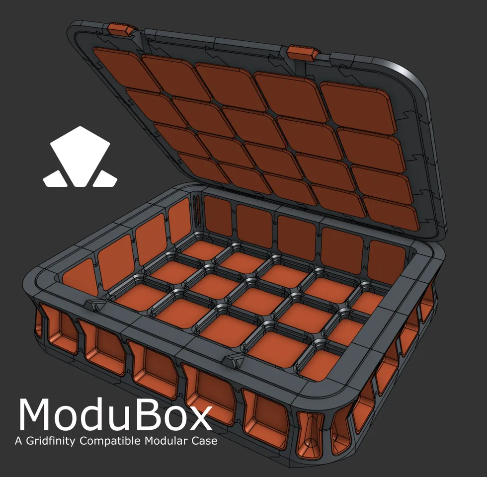 ModuBox - Gridfinity compatible, configurable, box by Darren Lynch ...