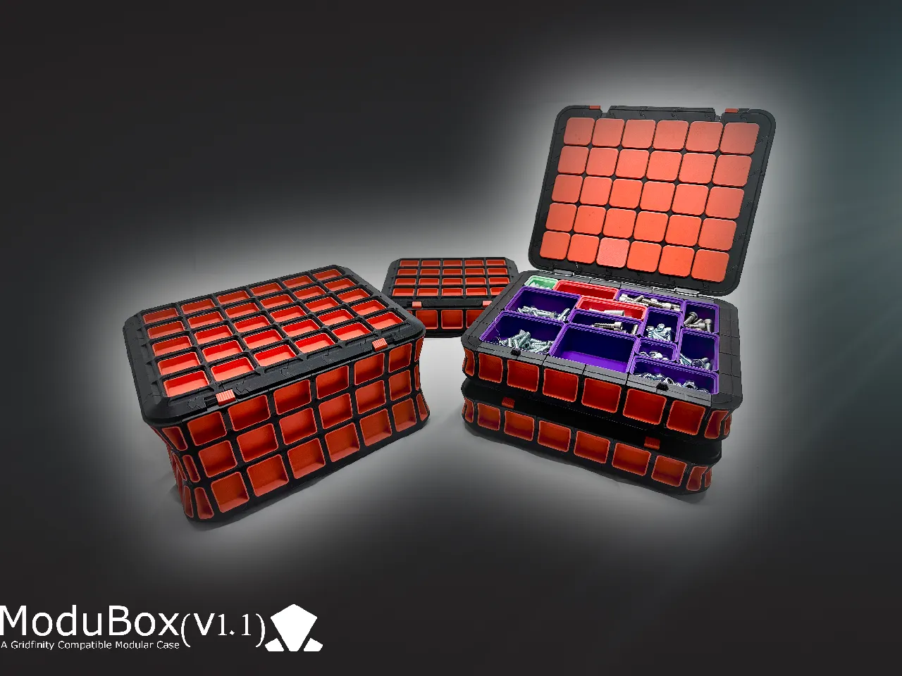 ModuBox - Gridfinity compatible, configurable, box by Darren Lynch ...