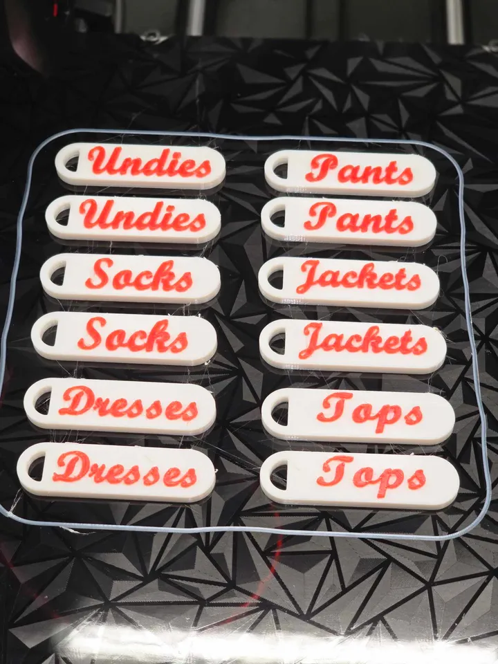 Clothing Cube Name Tags by Kara1365 | Download free STL model ...