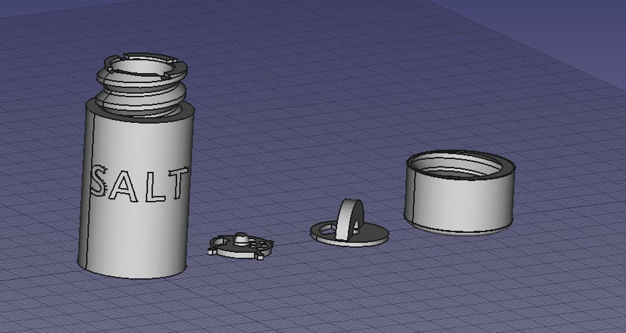 spice jar - salt shaker by solala | Download free STL model ...