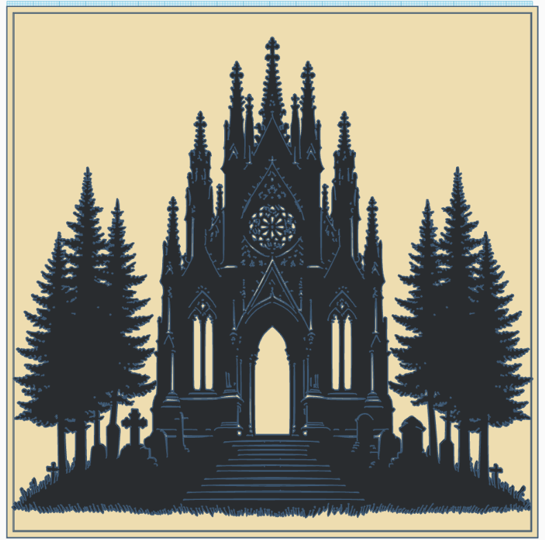Set of fantasy neo gothic architecture pictures by Nina Máčová ...